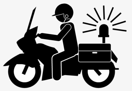Police Motorcycle Clip Art Vehicle - Police Motorcycle Silhouette Png ...