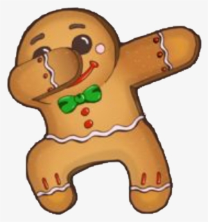 Gingerbread Drawing Food - Christmas Dabbing Gingerbread Man , Free ...