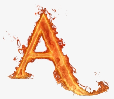 Clip Art Alphabet Letter Flame Fire - Flame Letters Drawing , Free ...