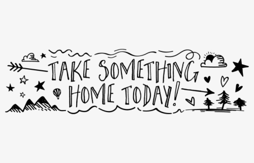 Take Something Home Toasted Owl - Calligraphy , Free Transparent ...