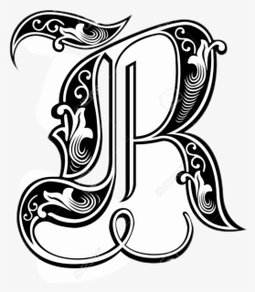 R$ Png Picsart Image - Fancy Old English R , Free Transparent Clipart ...