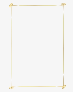 Double Line Png - Gold Outline Border , Free Transparent Clipart ...