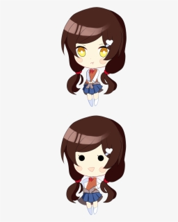 Doki Doki Literature Club Chibi Sprites , Free Transparent Clipart ...