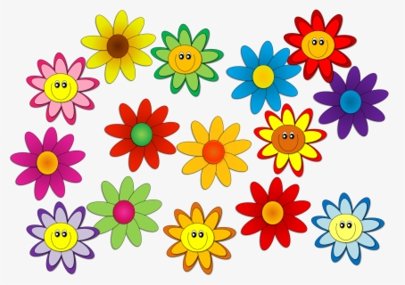 Flower Group Clipart - Vector Flowers Bunch Png , Free Transparent ...