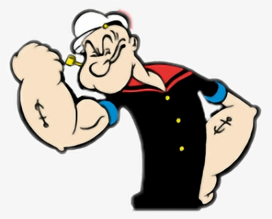Popeye Arms Crossed - Popeye The Sailor Man , Free Transparent Clipart ...