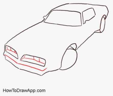 How To Draw A Pontiac Firebird Trans Am In Easy Steps - Trans Am Car ...