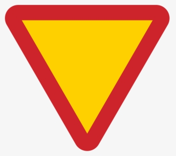Red Triangle With Flag Road Sign , Free Transparent Clipart - ClipartKey