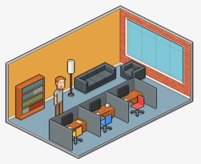 Pixel Art The Office , Free Transparent Clipart - ClipartKey