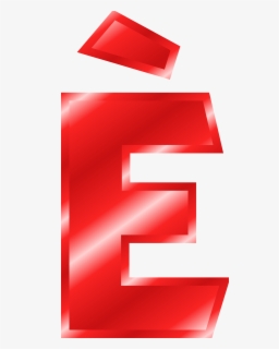 Download Effect Letters Alphabet Red - Big Red Letter E - ClipartKey