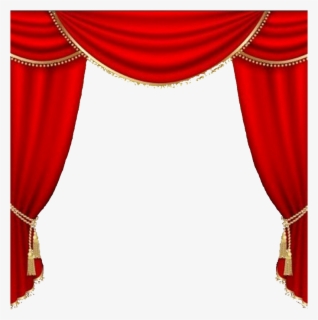 Download Transparent Red Curtain Png - Red Curtain Left Png - ClipartKey