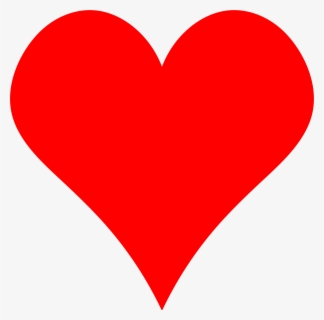 Plain Red Heart Shape - Heart Shape , Free Transparent Clipart - ClipartKey