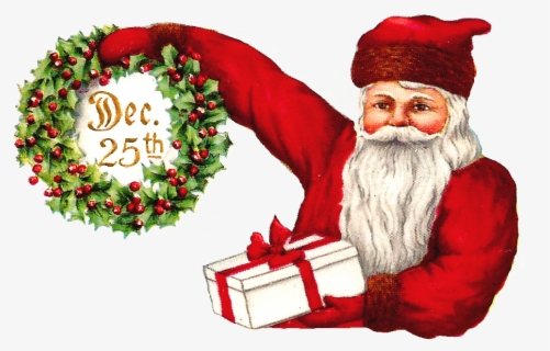 Free Vintage Santa Clip Art with No Background - ClipartKey