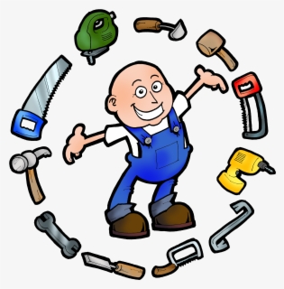 Free Handyman Logos Clipart - Man With Tools Png , Free Transparent ...