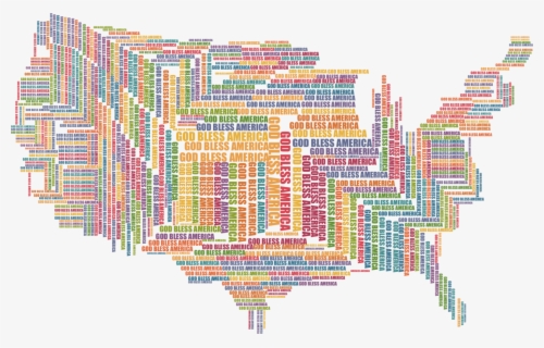 Map Typography Big Image , Free Transparent Clipart - ClipartKey