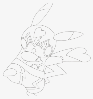 Pikachu Line Art By Puppet Sasori On Clipart Library - Pikachu Pokemon ...