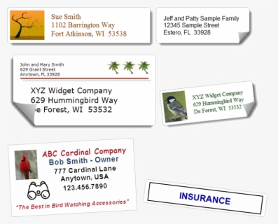 Colorful Label Examples - Book Owner Label , Free Transparent Clipart ...