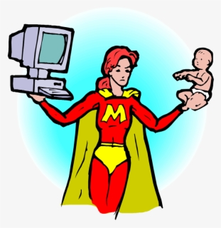 Free Super Mom Clip Art with No Background - ClipartKey