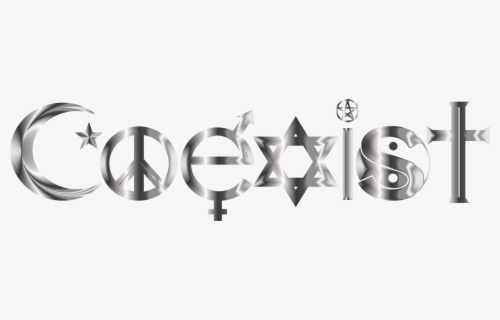 Clipart - Coexist , Free Transparent Clipart - ClipartKey