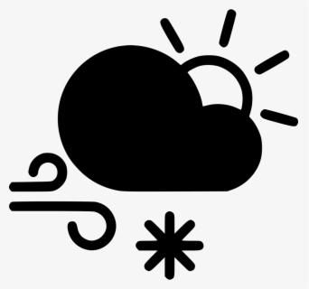 Transparent Gust Of Wind Clipart - Clouds & Rain Clipart Black And ...