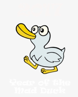 Clip Art Duck With Umbrella Clipart - Cartoon Duck In The Rain , Free ...
