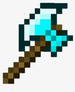 Axe Clipart Minecraft Diamond - Transparent Minecraft Axe , Free ...