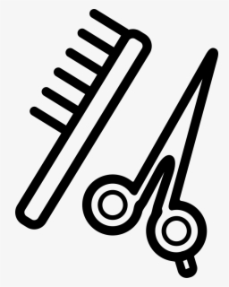 Comb Scissors Logo Barbershop - Barbershop Tools Logo , Free ...