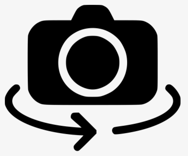 Rotate - Flip Camera White Icon , Free Transparent Clipart - ClipartKey