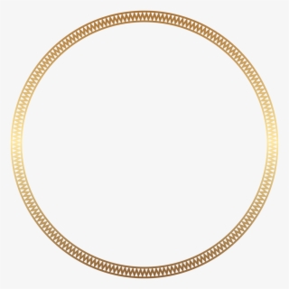 Round Frame Border Gold Clip Art - Circle , Free Transparent Clipart ...