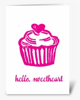 Hello Sweetheart Greeting Card - Illustration , Free Transparent ...