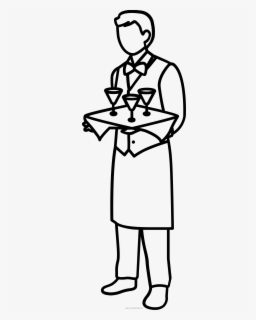 Butler Coloring Page , Free Transparent Clipart - ClipartKey