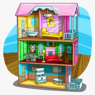 Doll House Clipart - Clip Art Doll House Cartoon , Free Transparent ...