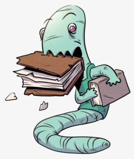 11 - Ravenous Reader - Cartoon , Free Transparent Clipart - ClipartKey