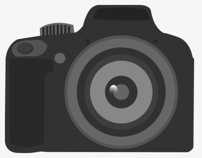 Digital Camera Svg Clip Arts - Dslr Camera Outline Png , Free ...