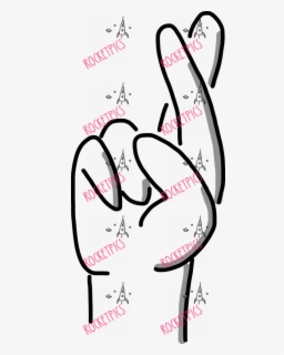Hand Fingers Crossed Svg Png Icon Free Download - Fingers Crossed Png ...
