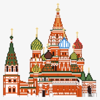 St Basils Cathedral Pixel Art , Free Transparent Clipart - ClipartKey