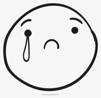 Crying Emoji Coloring Page , Free Transparent Clipart - ClipartKey