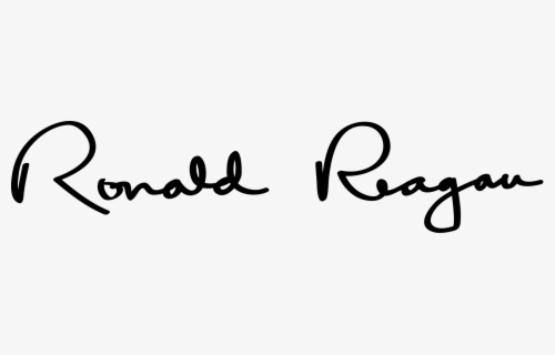 Ronald Reagan Signature , Free Transparent Clipart - ClipartKey