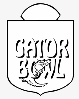 Gator Bowl Logo Black And White , Free Transparent Clipart - ClipartKey