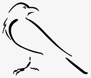 Crow Clipart Easy Draw - Crow Outline , Free Transparent Clipart ...