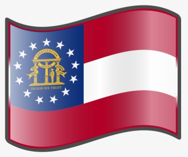 Transparent Georgia Flag Png - Georgia State Flag Drawing , Free ...