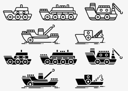 Tugboat Vector Icons - Tug Boat Vector , Free Transparent Clipart ...