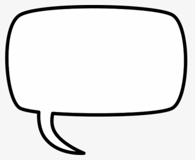 Rectangular Comic Speech Bubble Vector Drawing - Clip Art Comic Clouds ...