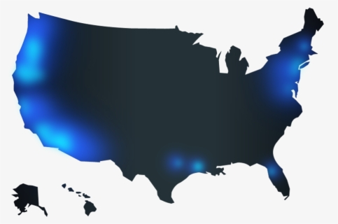 Transparent Usa Map Clipart - Great Clips Location Map , Free ...