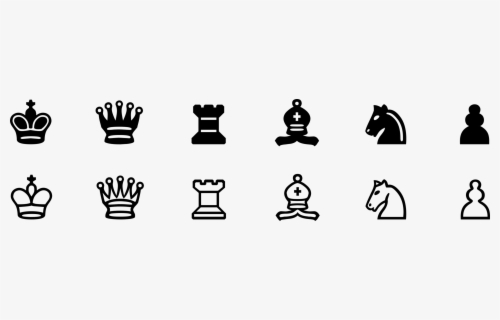 Chess Sign Clipart For Your App - 2d Chess Pieces Transparent ...