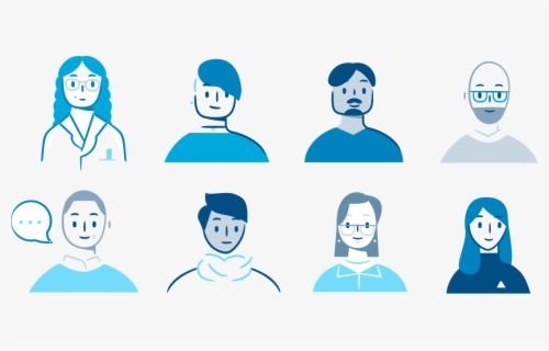 Full-body Design Of Different Characters - Character Illustrations ...