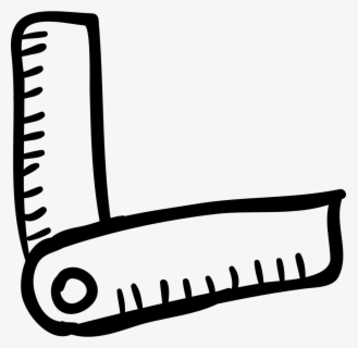 Ruler Flexible Hand Drawn Construction Tool Svg Png - Hand Drawn Tool ...