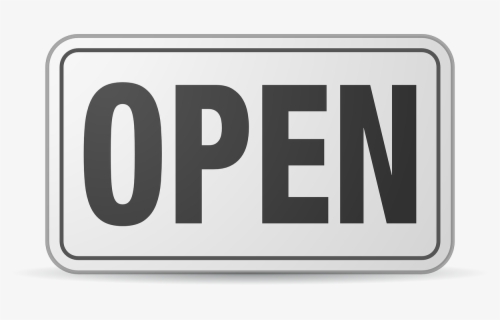 Free Open Sign Clip Art with No Background - ClipartKey