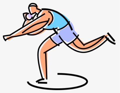 Shot Put Drawing Track & Field Clip Art - Female Shot Put Clipart ...