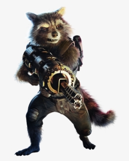 Rocket Raccoon Clipart Animated - Rocket Raccoon Animated Png , Free ...
