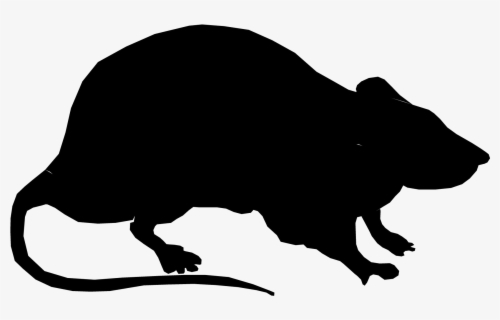 Laboratory Rat Silhouette Black Rat Clip Art - Silhouette Of A Rat ...